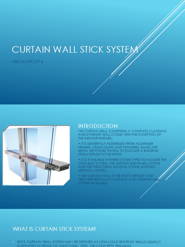 Curtain Wall Stick System | PDF | Wall | Real Estate Law