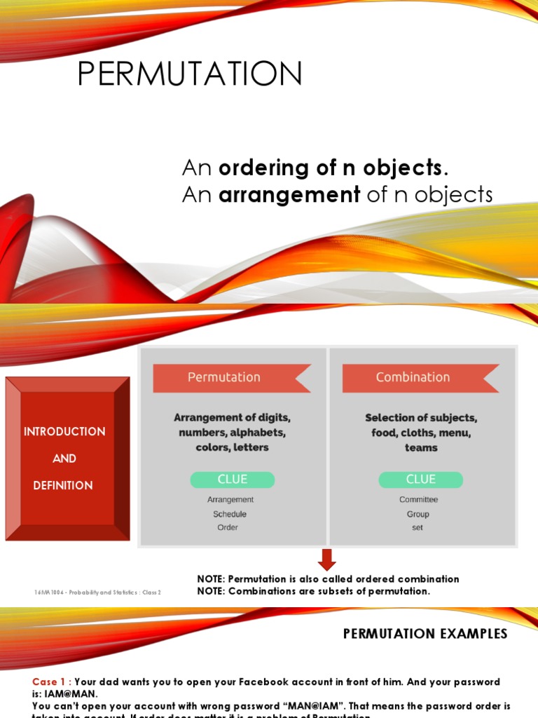 An In-Depth Explanation of Permutations: Examples, Formulas, and Applications | PDF ...
