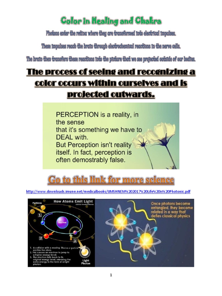 Chromo (Color) Therapy For Healing Chakra | PDF | Circadian Rhythm | Color