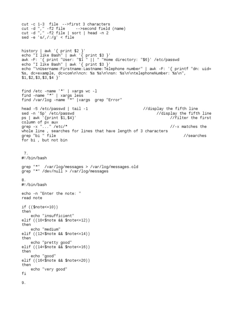 Bash HW | PDF | Unix | Software