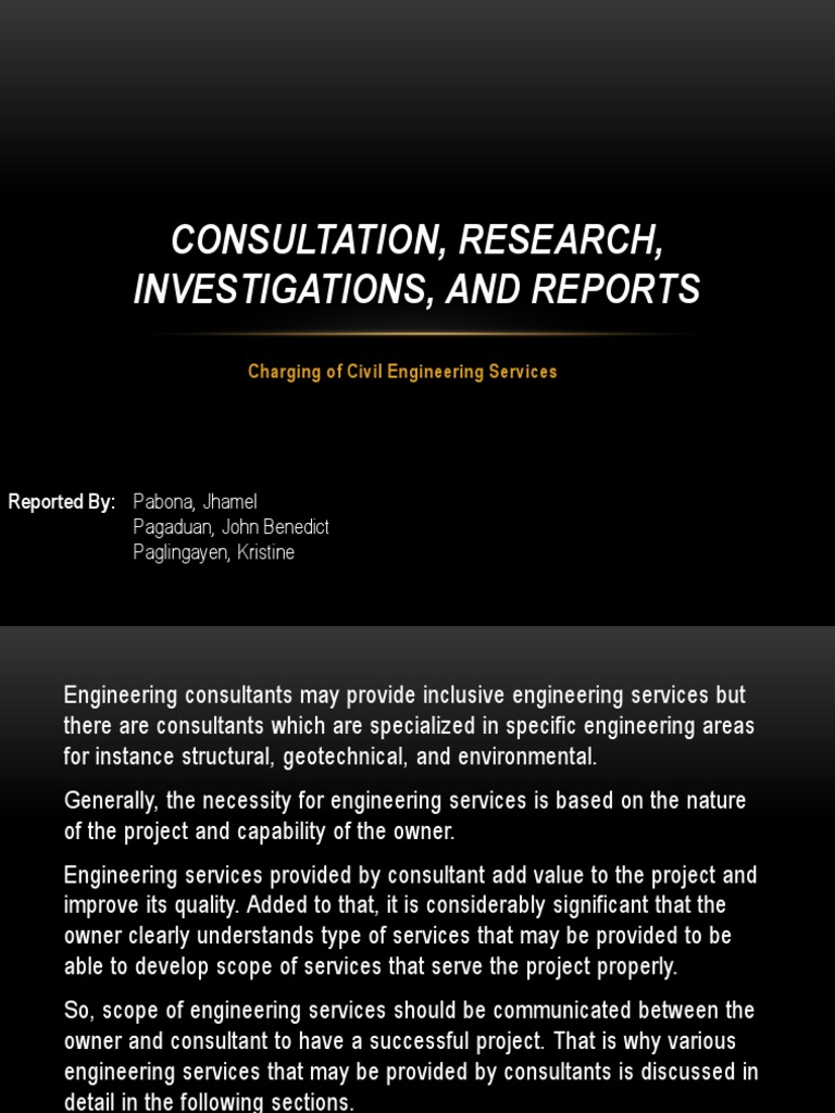 Consultation Research Investigations and Reports | PDF | Per Diem ...