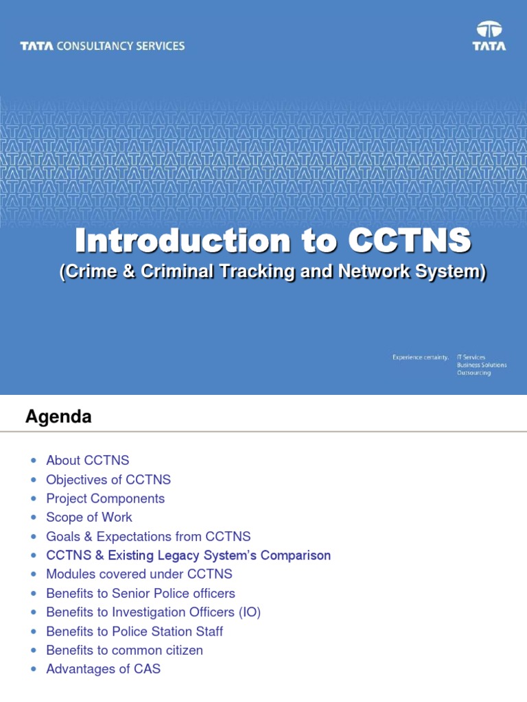 Overview of CCTNS Implementation | PDF | Police | Criminal Record