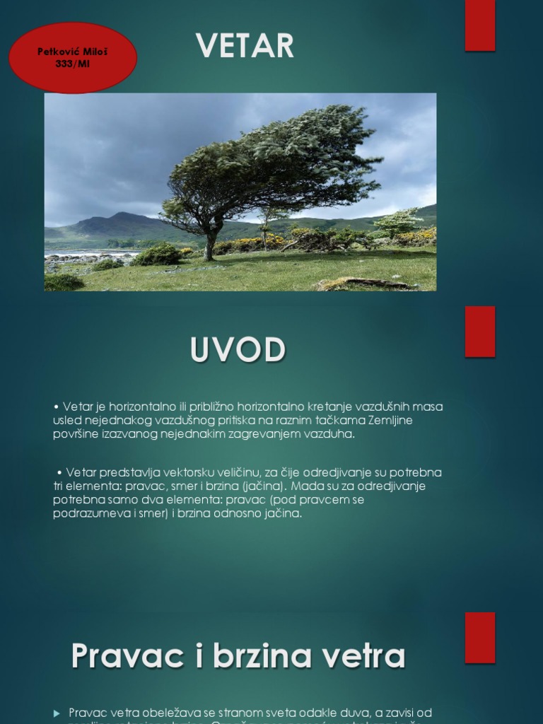 Vetar - Prezentacija | PDF