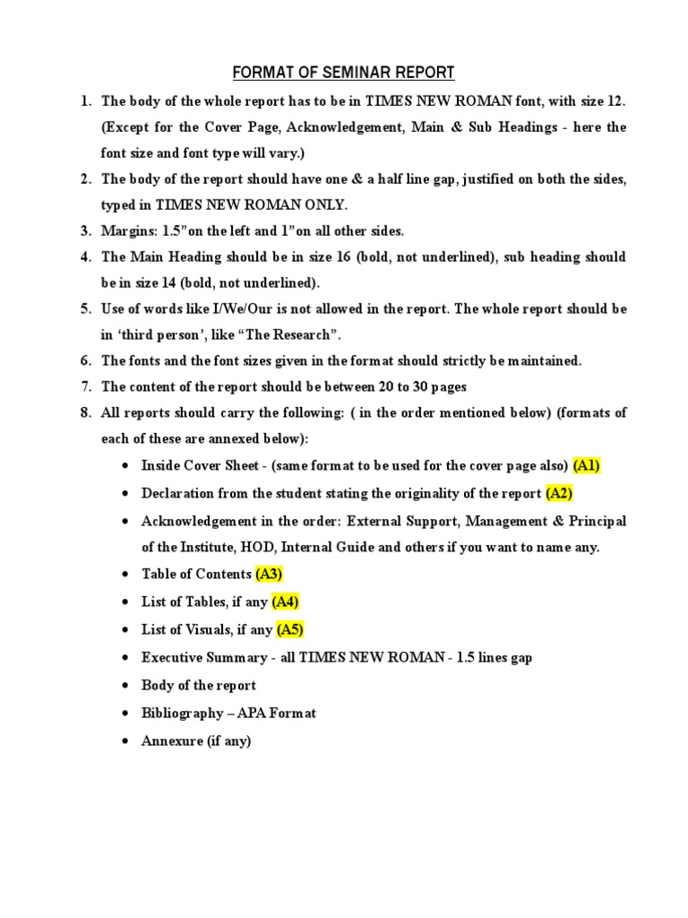 Cim Guidelines and Report Format | PDF