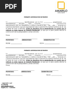 Formato Autorizacion de Trasteo Amarilo PDF | PDF