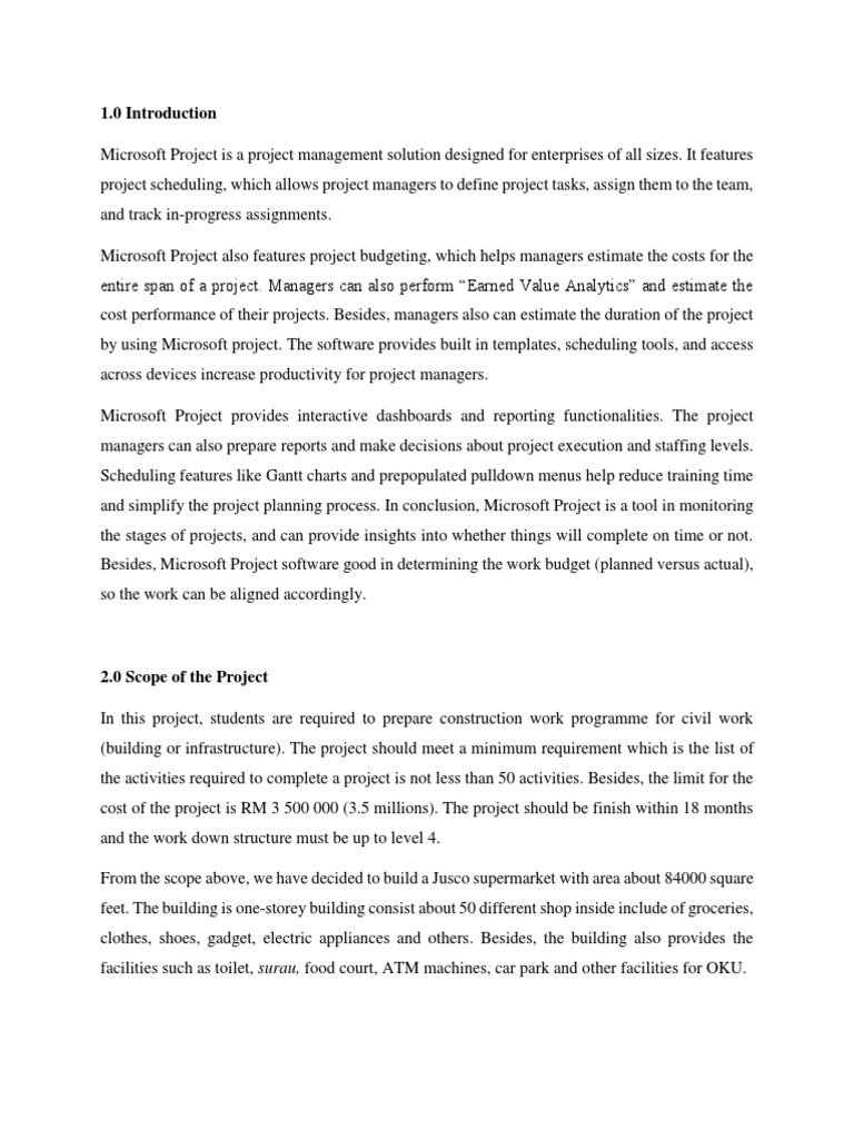 Microsoft Project | PDF | Project Management | Software