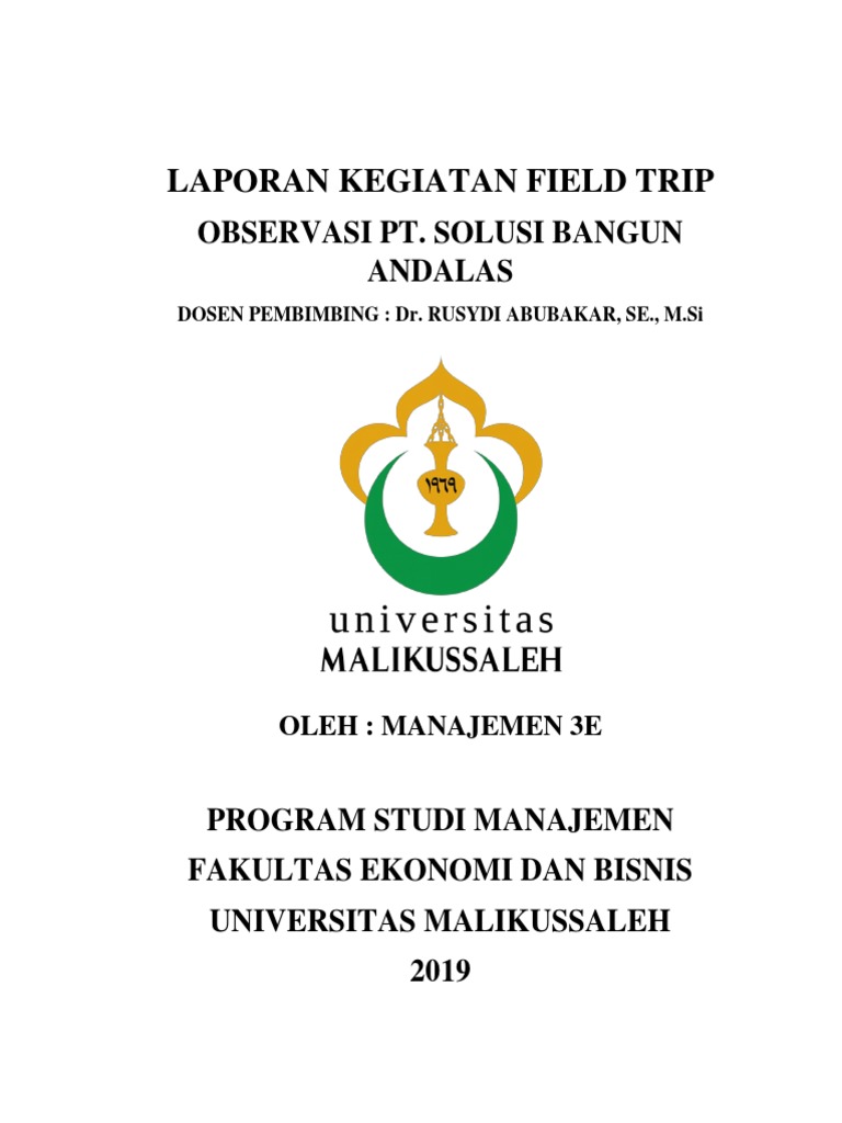 Laporan Kegiatan Field Trip | PDF
