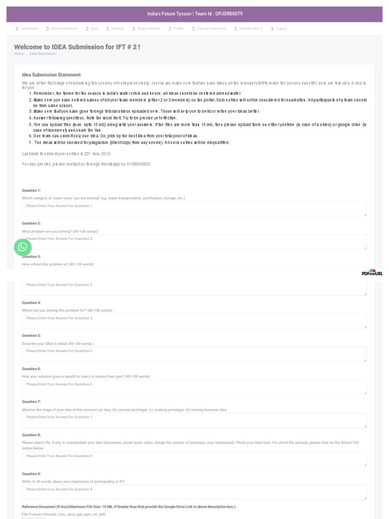 Ift Form PDF | PDF | Cyberspace | Software