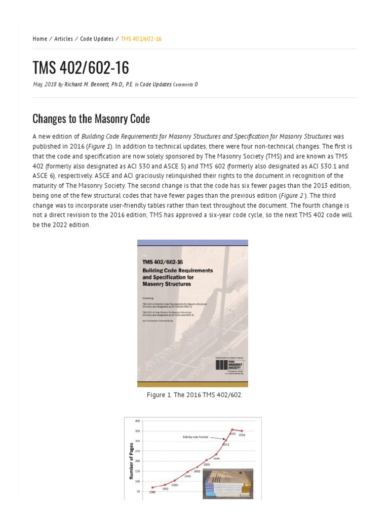 Structure Magazine - Tms 402 - 602-16 | PDF | Masonry | Friction