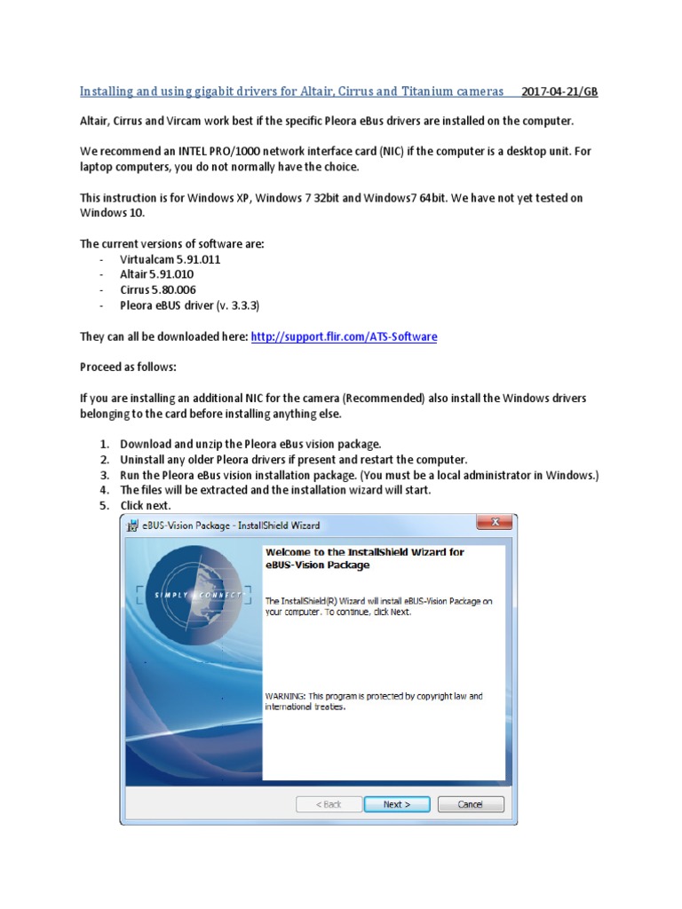 Installing and Using Gigabit Drivers For Altair | PDF | Network ...