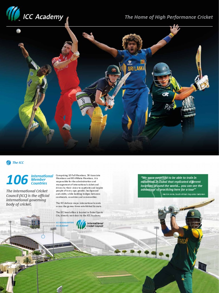 ICC Elite Brochure Low Res1 | PDF | Cricket | Bowling (Cricket)