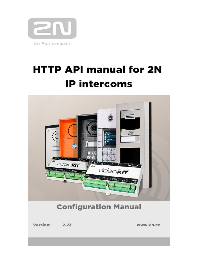 2n Ip HTTP API Manual en 2.23 | PDF | Hypertext Transfer Protocol ...