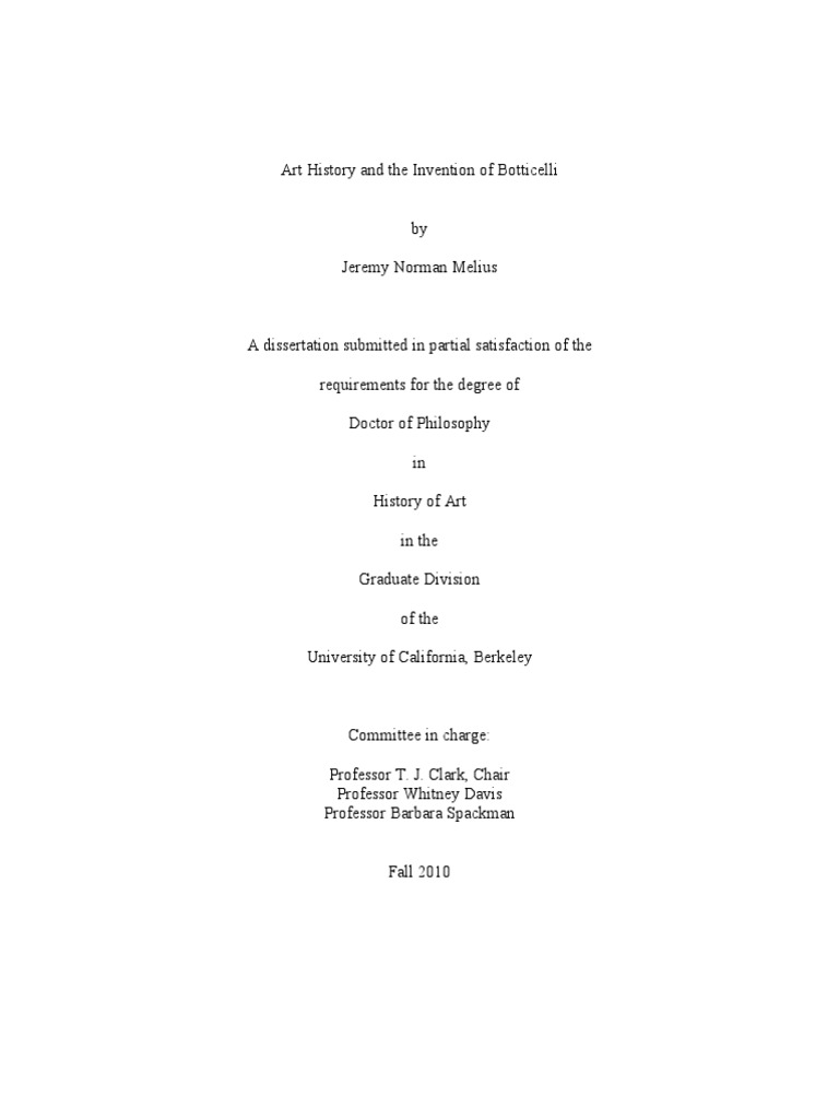 Art History and The Invention of Botticelli | PDF | Paintings