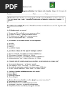 Preguntas Control de Lectura Don Quijote | PDF | Don Quijote | Caballero