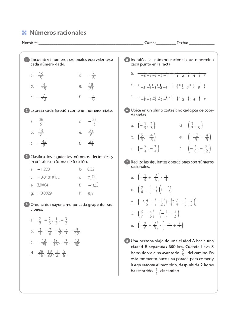 Hojas De Trabajo De Matemáticas De Un Minuto, Séptimo Grado Plan De