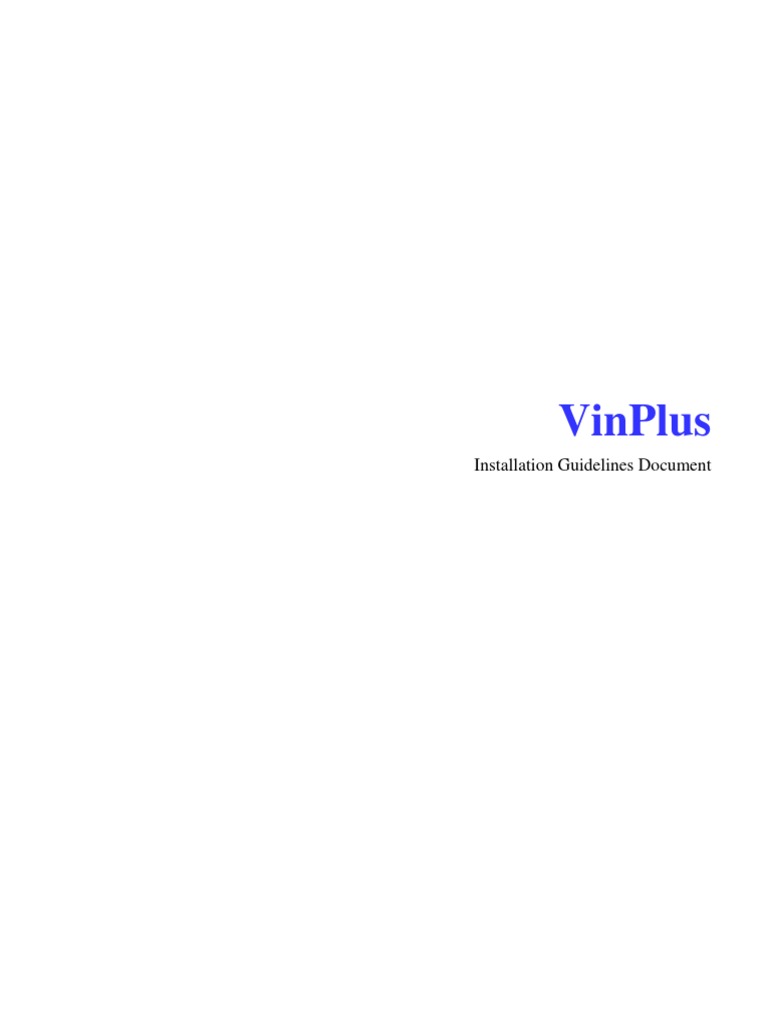 VinPlus Installation Guideline PDF | PDF | Microsoft Sql Server | Databases VinPlus Installation Guideline PDF | PDF | Microsoft Sql Server | Databases