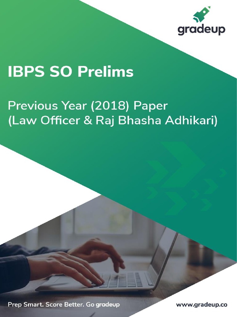IBPS SO Law Officer Prelims Papers | PDF | Retirement | Contradiction