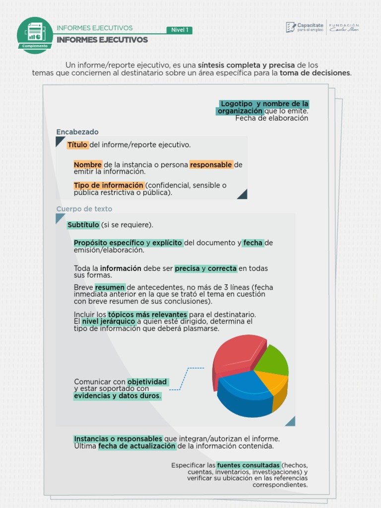Ejemplo De Informe Ejecutivo Informe Oral Sobre Las Actividades De La