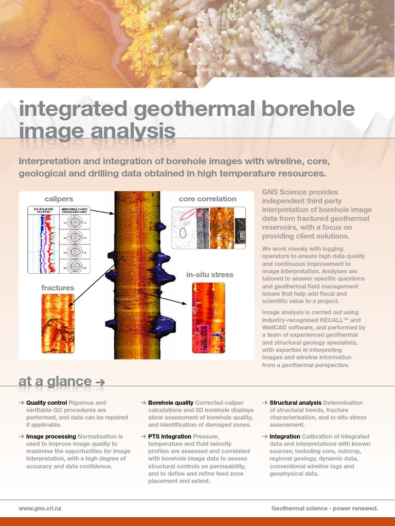 Integrated Borehole Image Analysis | PDF | Geothermal Energy | Data Quality