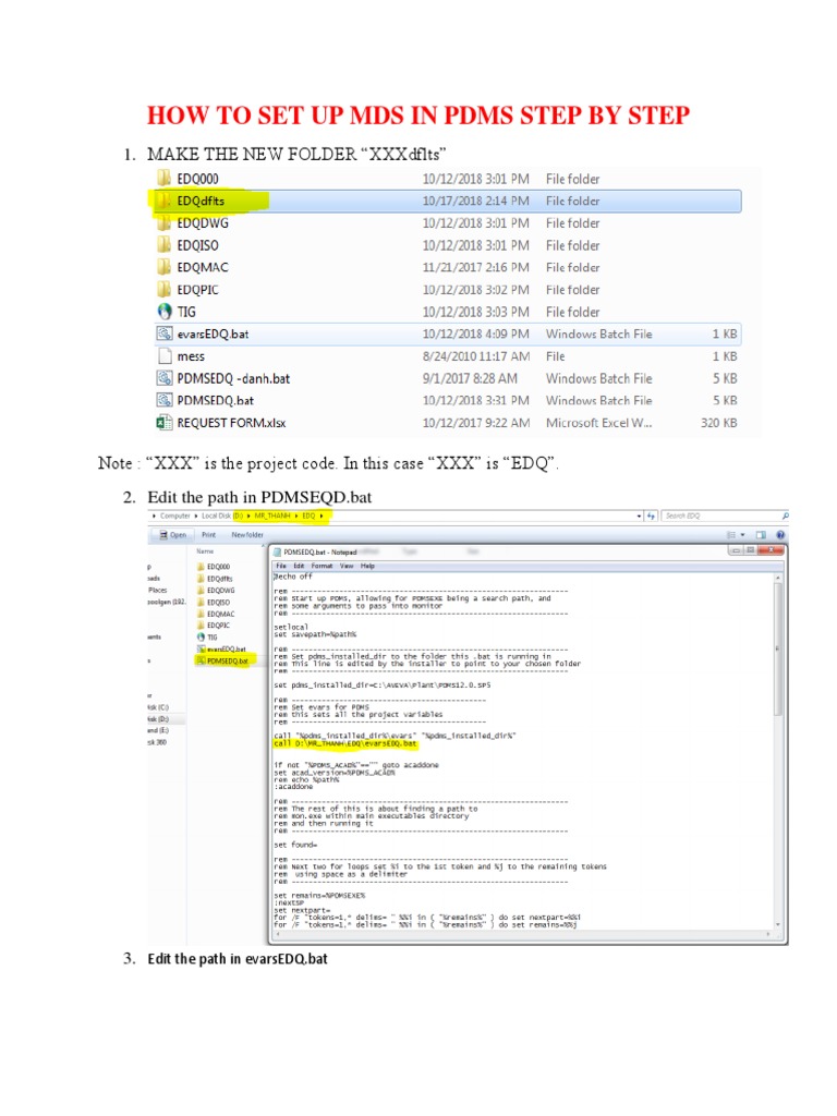 How To Set Up MDS in PDMS | PDF | Information Technology Management ...