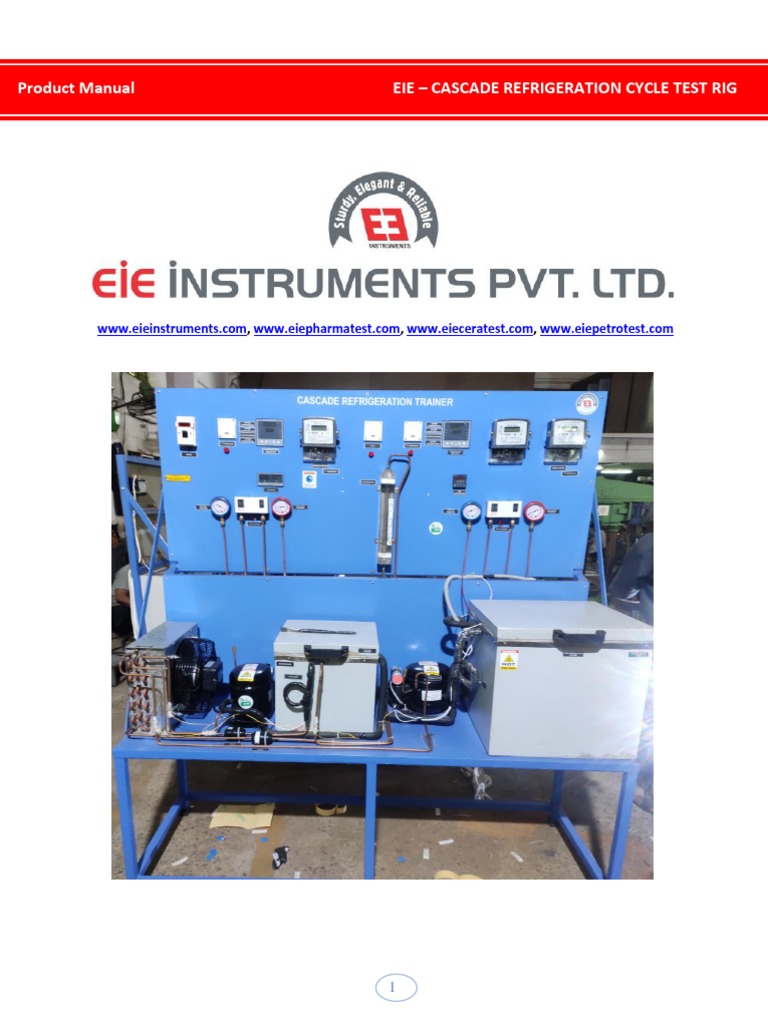 Cascade Refrigeration Cycle Test Rig | PDF | Mechanical Engineering ...