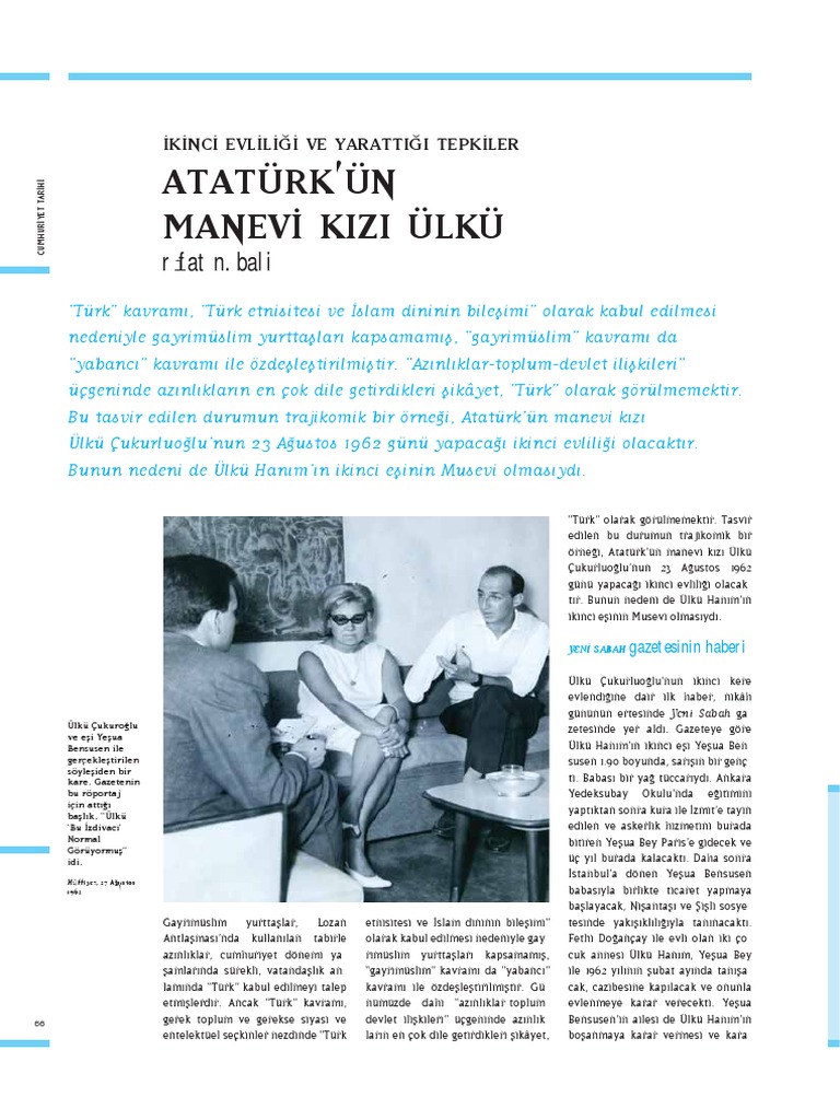 Ataturkun Manevi Kizi Ulku | PDF