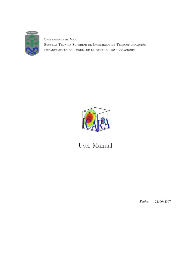 ICARA User Manual - Analysis Software for Reflector Antennas | PDF ...