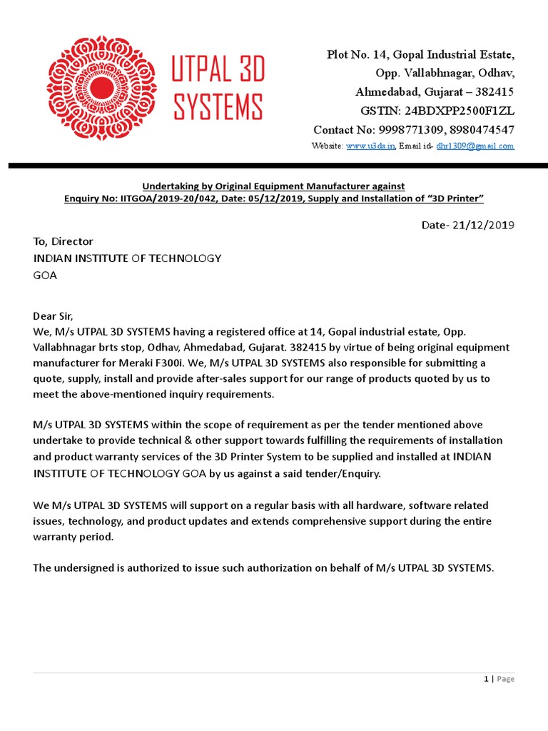 OEM Certificate | PDF