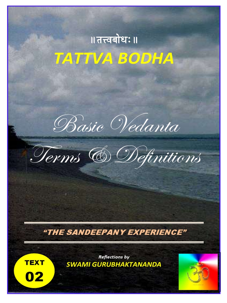 02 Tattva Bodha PDF | PDF | Advaita Vedanta | Guru