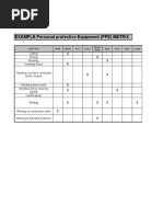 PPE Matrix | PDF | Personal Protective Equipment | Building Materials