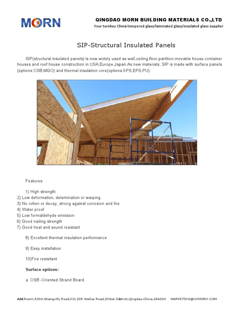 SIP-Structural Insulated Panels | PDF | Polystyrene | Architectural Design