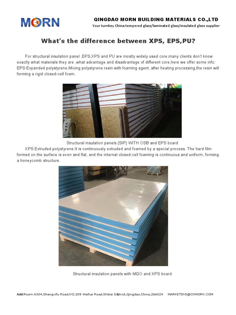 What’s the Difference Between XPS, EPS,PU | Polystyrene | Polyurethane