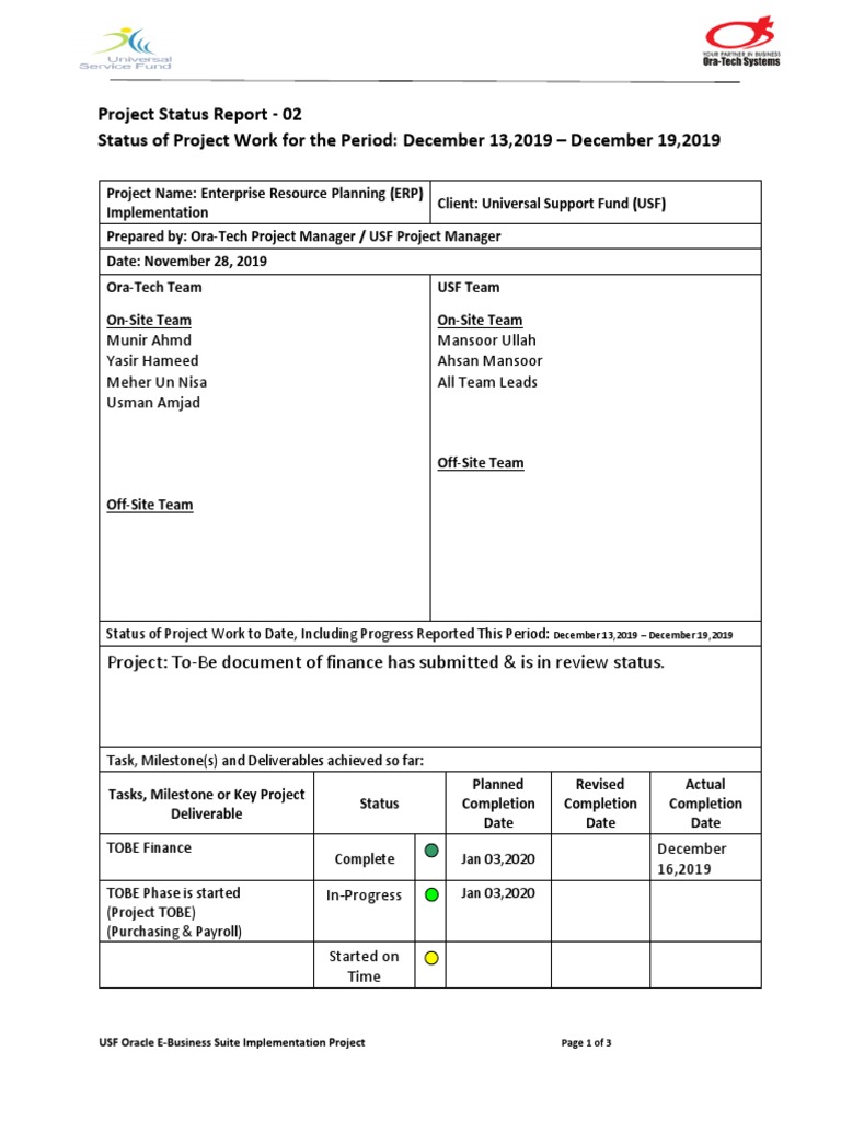 WSR Template | PDF | Software | Information Technology Management