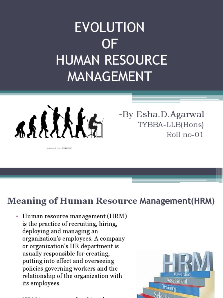 Evolution of HRM | PDF | Human Resource Management | Employment