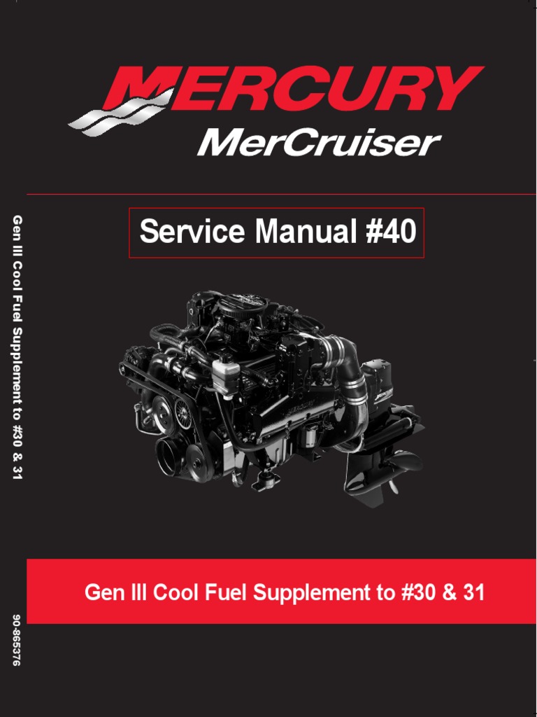 Mercruiser Service Manual 40 Gen III Cool Fuel Supplement | PDF | Pump ...