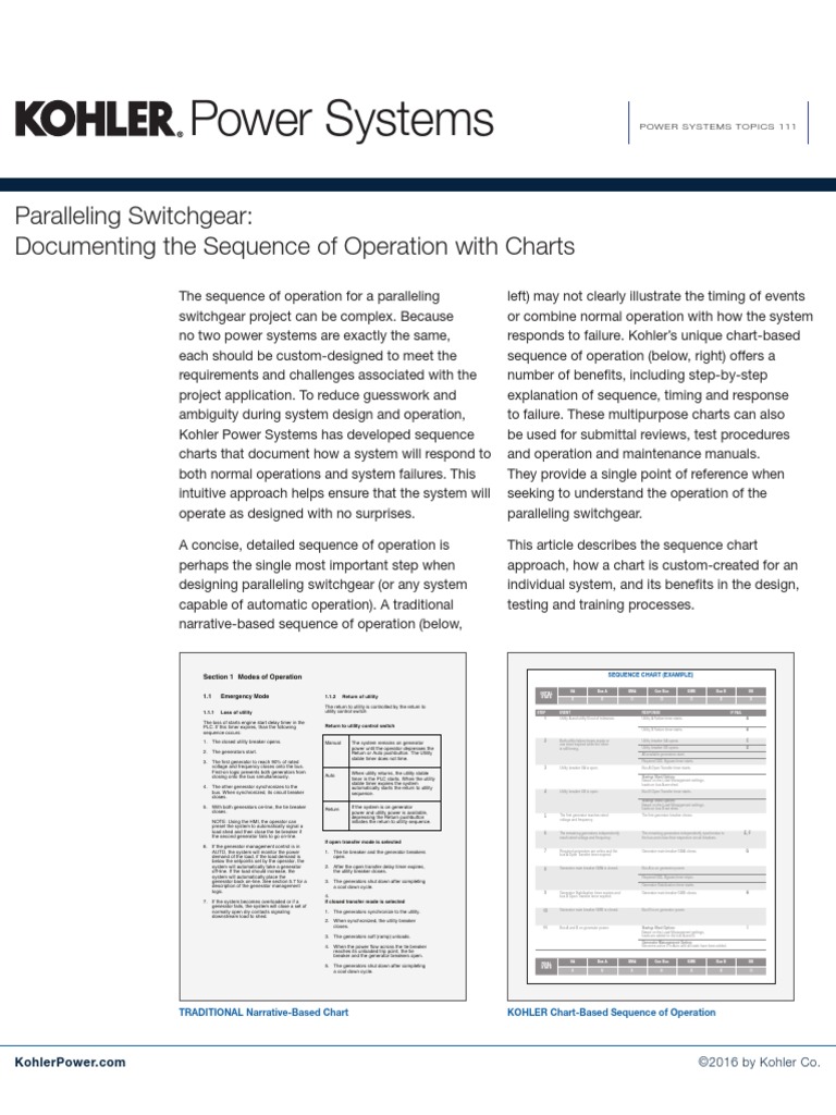 Sequence of Operations PDF | PDF | Timer | Electric Generator