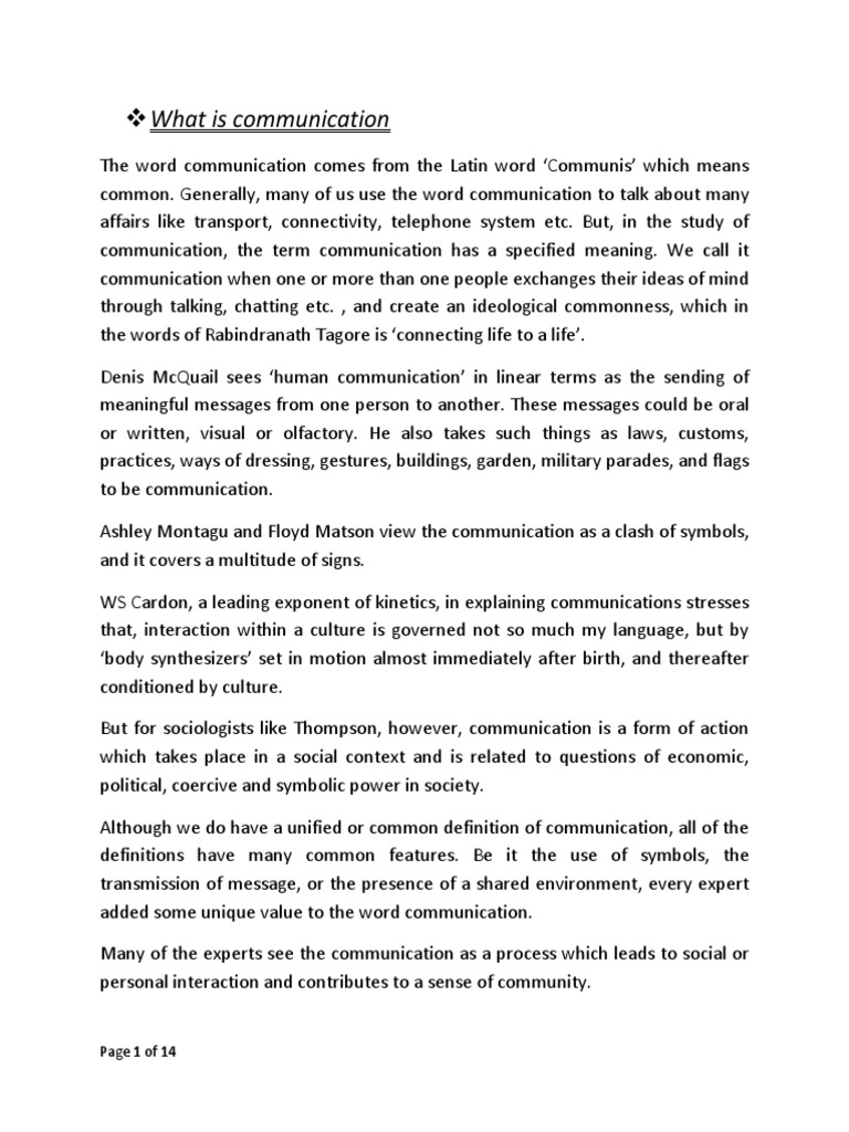 Types and Levels of Communication | PDF | Interpersonal Relationships ...