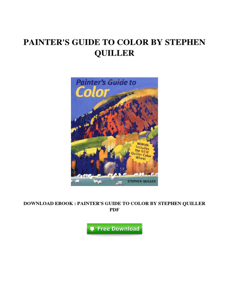 Painters Guide To Color by Stephen Quiller | PDF | Watercolor Painting ...