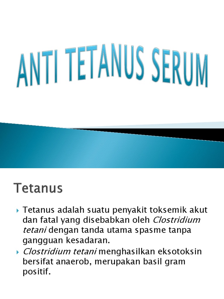Tetanus Serum | PDF