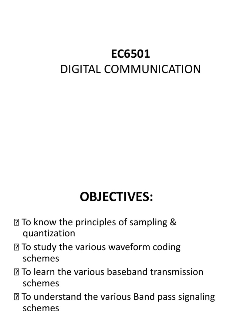 Elements of Digital Communication System | PDF | Sampling (Signal ...