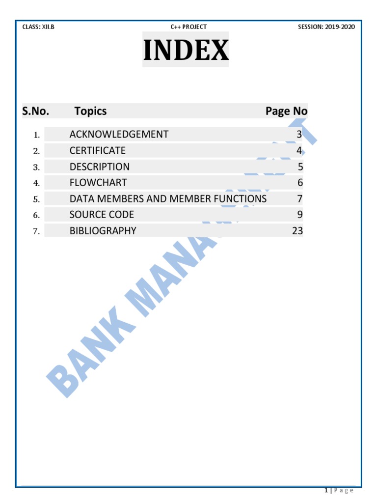Bank Management System | PDF | C++ | Interface (Computing)