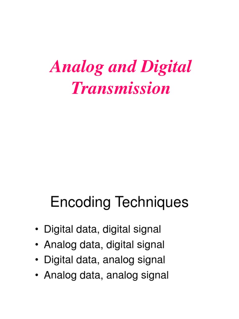 Line Encoding | PDF | Digital Signal | Analog To Digital Converter