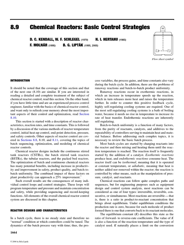 Pages From Chemical Reactor Control PDF | PDF | Chemical Reactor ...