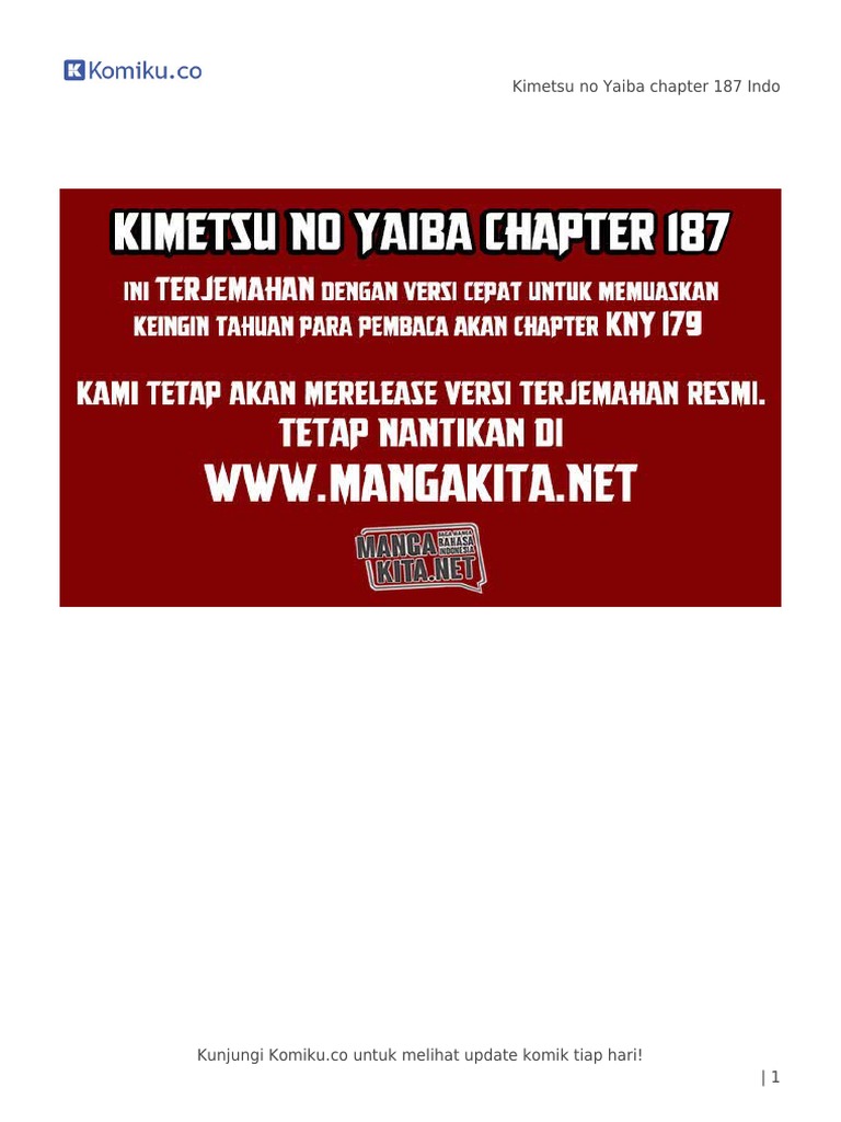 Komiku - Co Kimetsu No Yaiba Chapter 187 | PDF