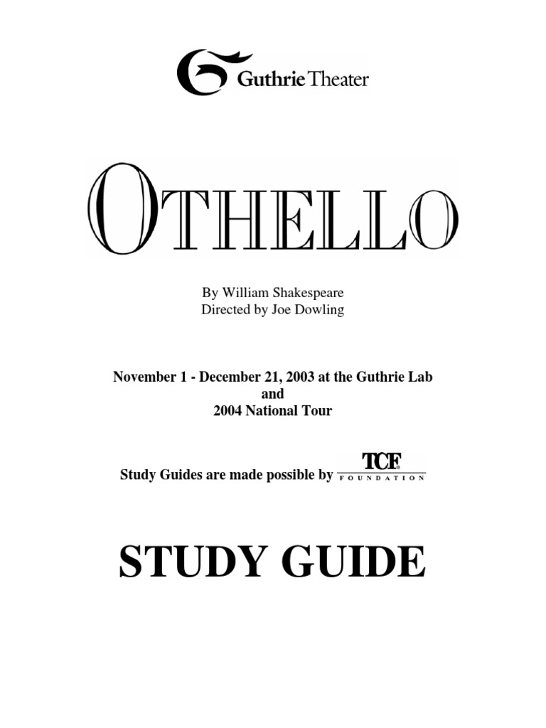 Othello Pdf Pdf Othello Iago