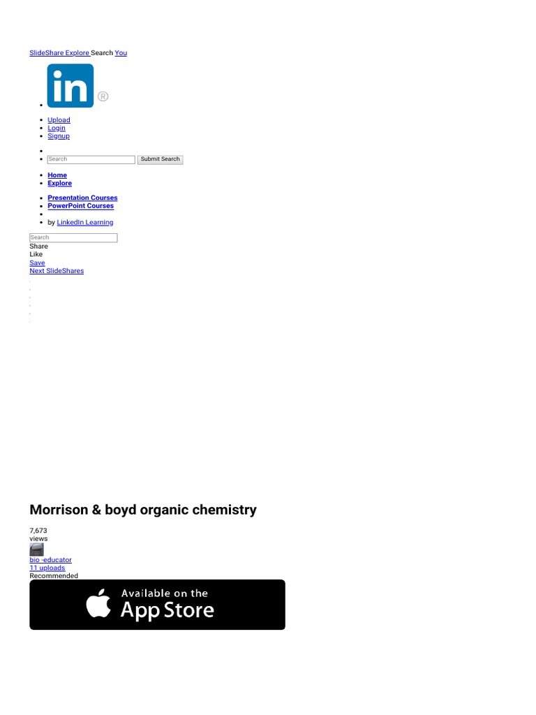Morrison & Boyd Organic Chemistry194937 PDF | PDF