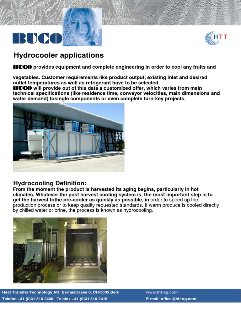 Article - BWP Hydrocooling | PDF | Vegetables | Shelf Life