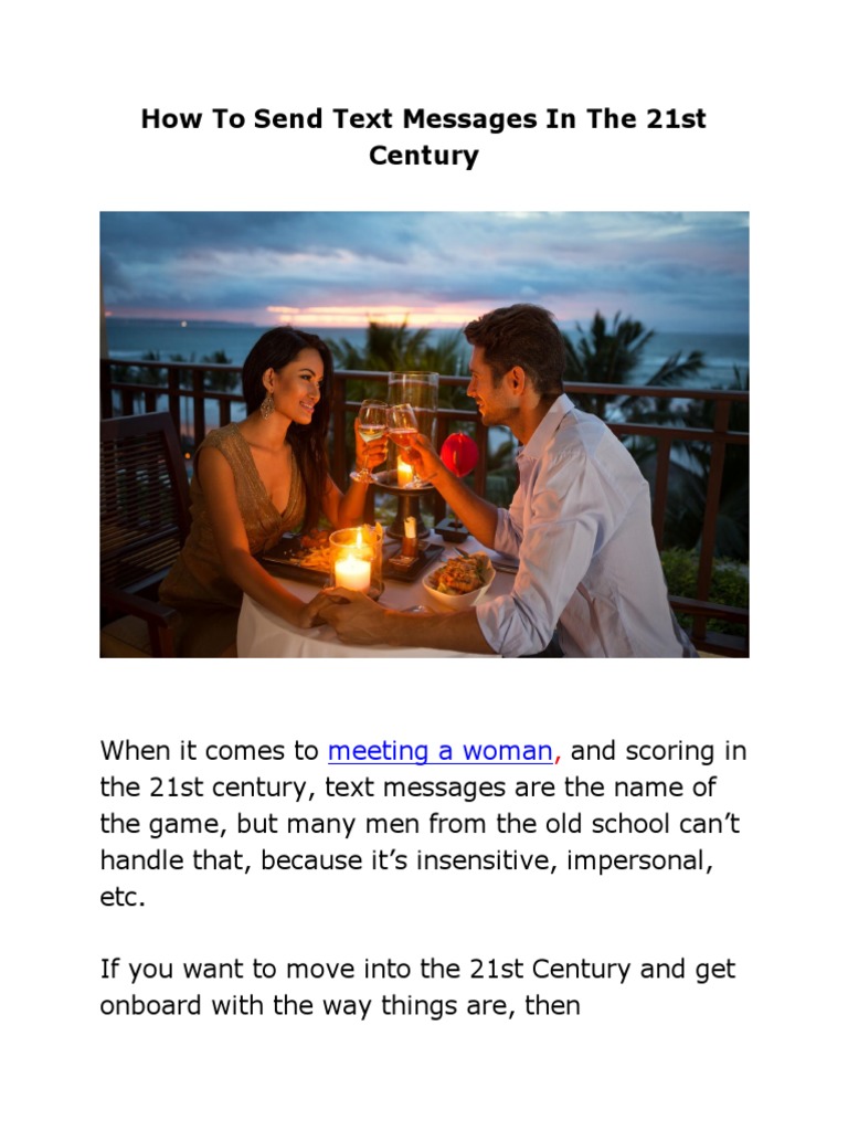How To Send Text Messages in The 21st Century | PDF | Text Messaging ...