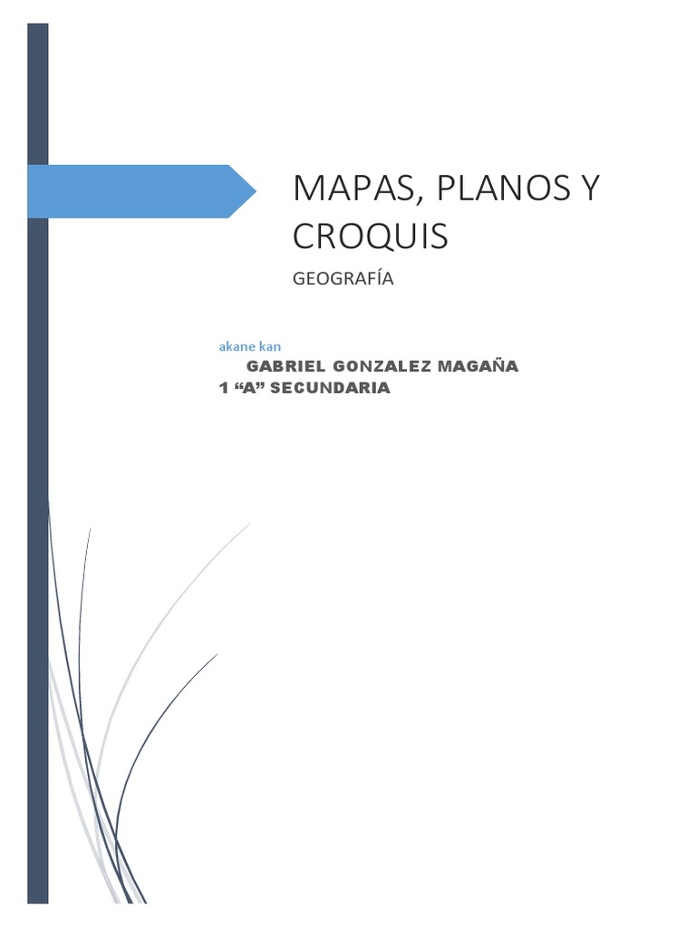 Geografia Planos Mapas y Croquis | PDF | Mapa | Cartografía