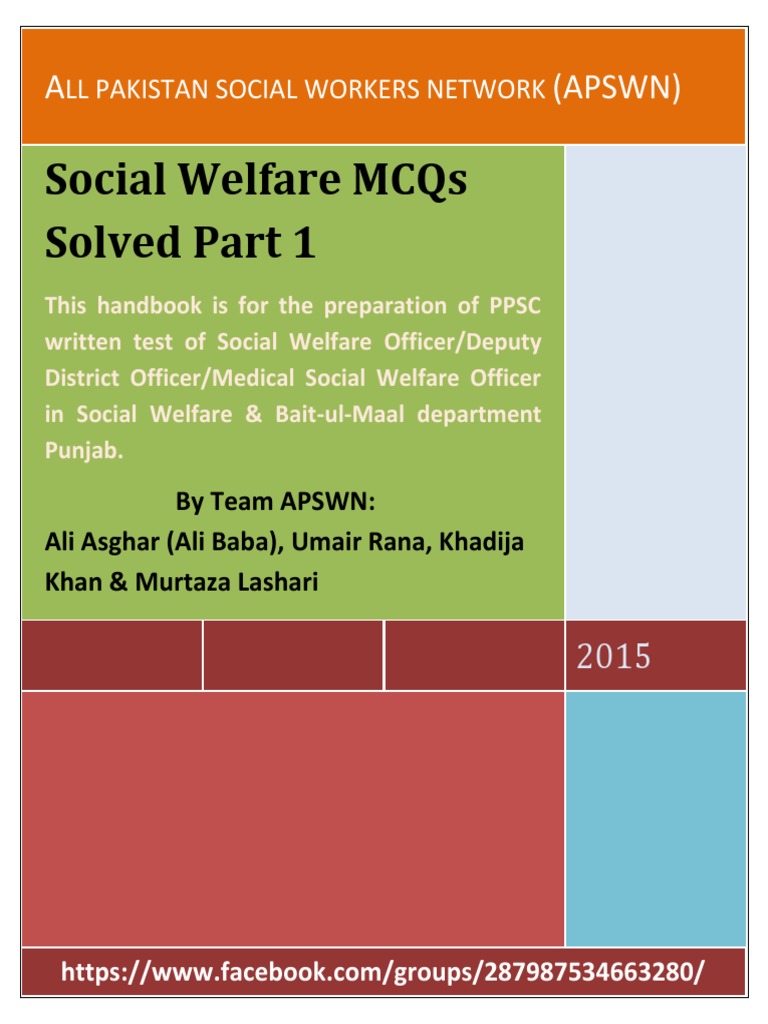 Social Work MCQS Solved | PDF | Survey Methodology | Id
